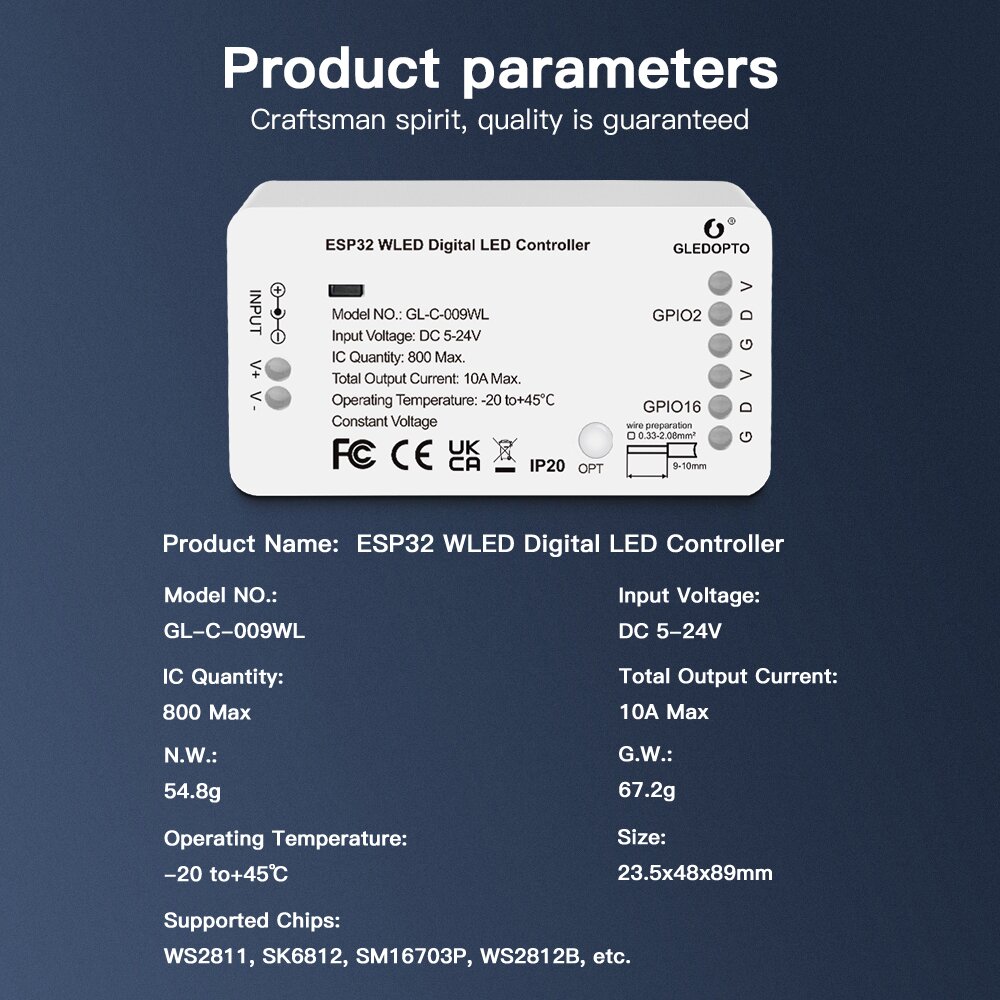 GLEDOPTO WLED Controller - Gledopto ZigBee Light and Controller by LE ...