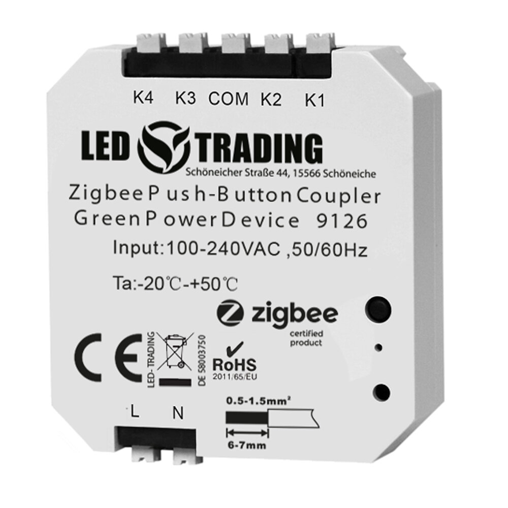 ZigBee Taster Green Power Technolgie Unterputz, 39,99