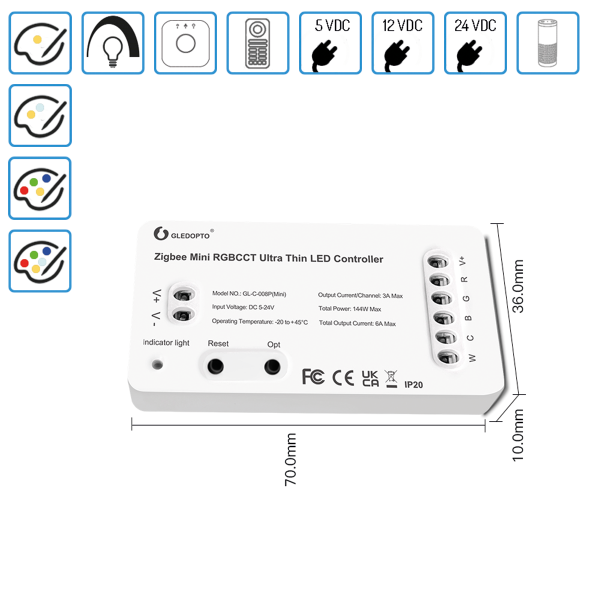 LED controller ZigBee compatible