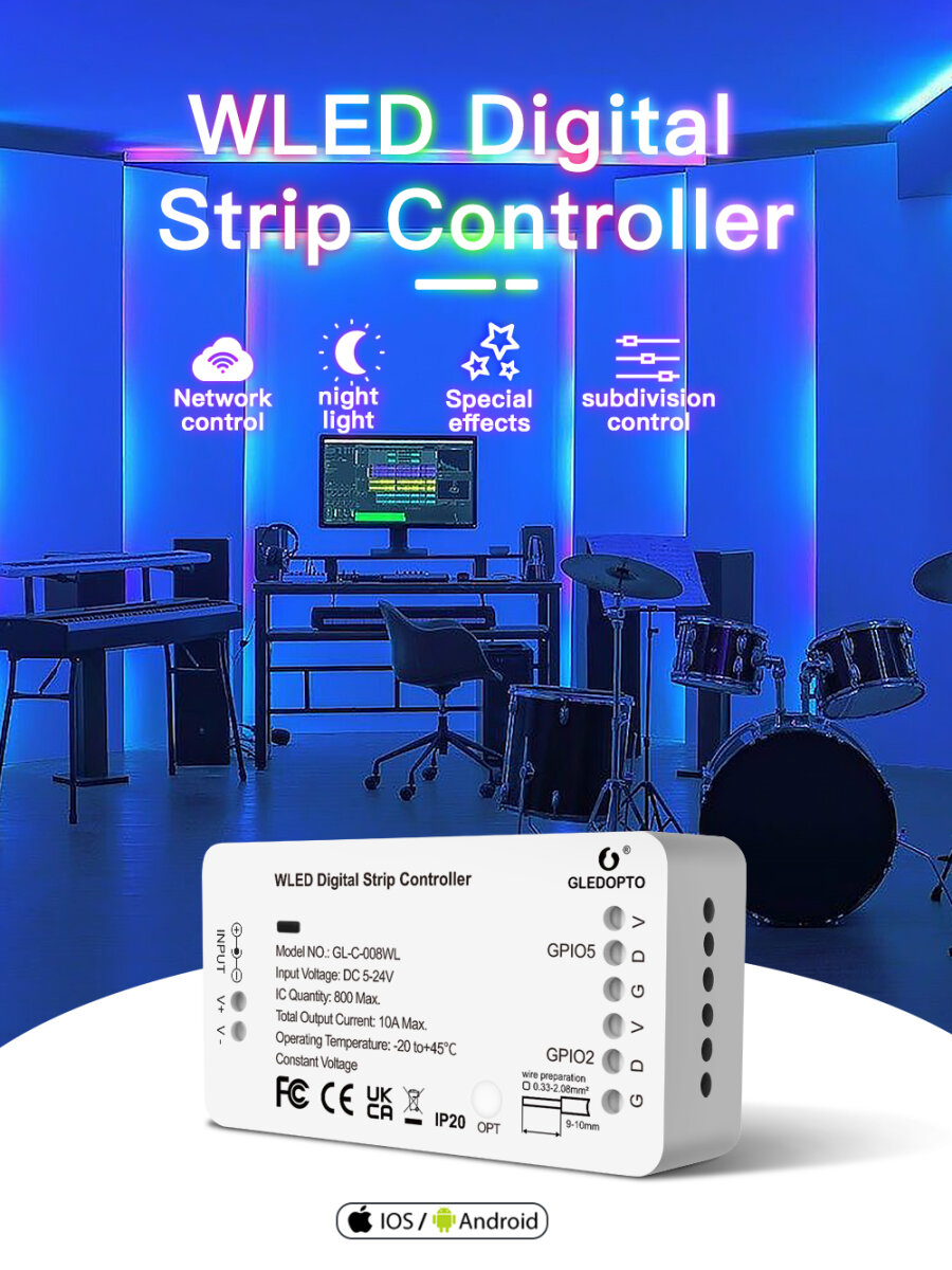 GLEDOPTO WLED Controller, 39,90