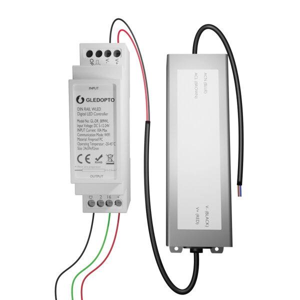 GLEDOPTO DIN Rail WLED Controller – Smart LED Control, 24,99